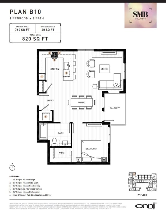 Floor Plans of SMB Hollywood in Los Angeles, CA