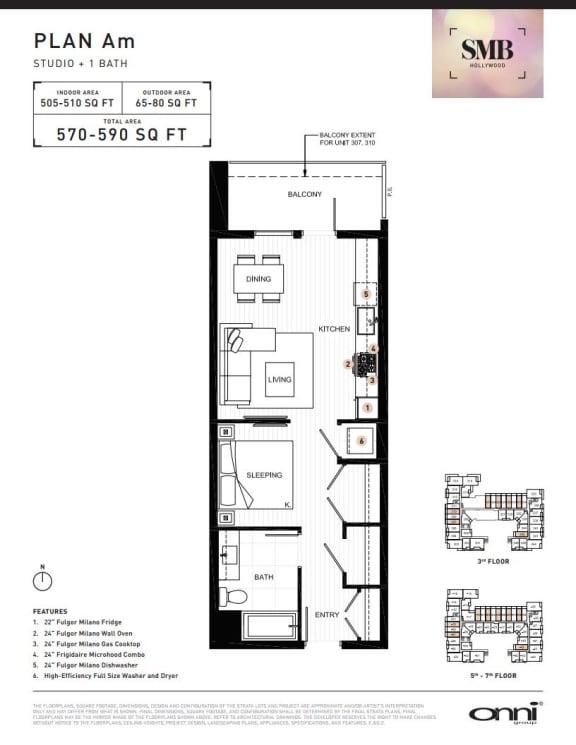 Floor Plans of SMB Hollywood in Los Angeles, CA