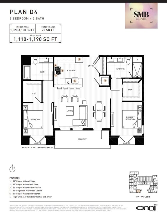 Floor Plans of SMB Hollywood in Los Angeles, CA