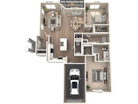 Floor Plans of 35 West at Champions Circle in Fort Worth, TX