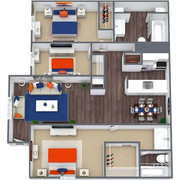 Floor Plans of The Link in Dallas, TX