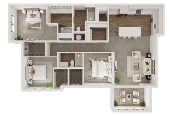 Floor Plans of Greystone at Mulberry Grove in Fortson, GA