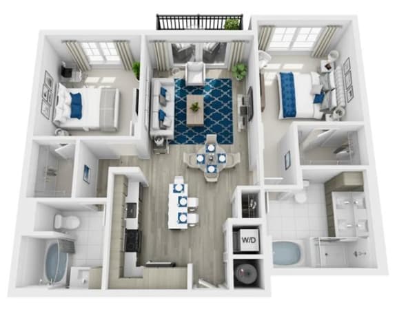 Floor Plans of Altis Grand Central in Tampa, FL