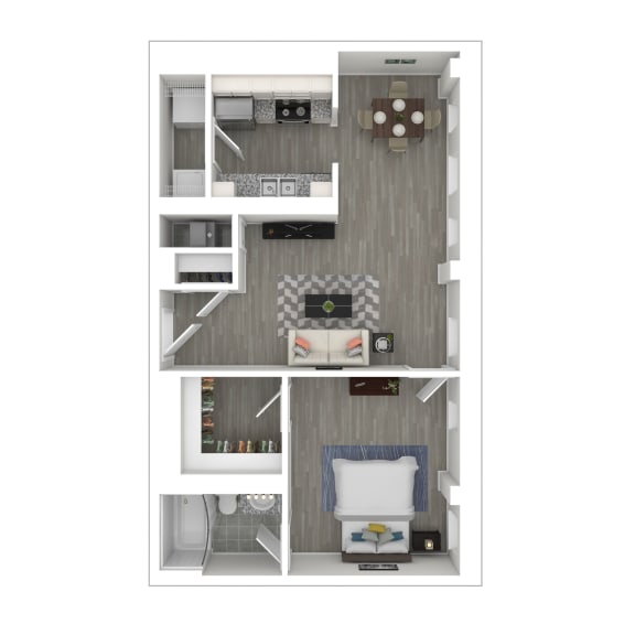 Floor Plans of Gayoso House at Peabody Place in Memphis, TN
