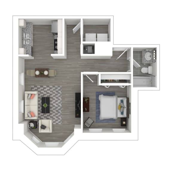 Floor Plans of Gayoso House at Peabody Place in Memphis, TN