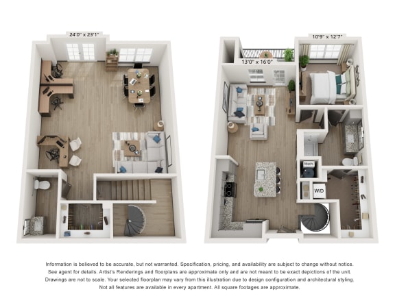 Floor Plans of The Dempsey in Madison, AL