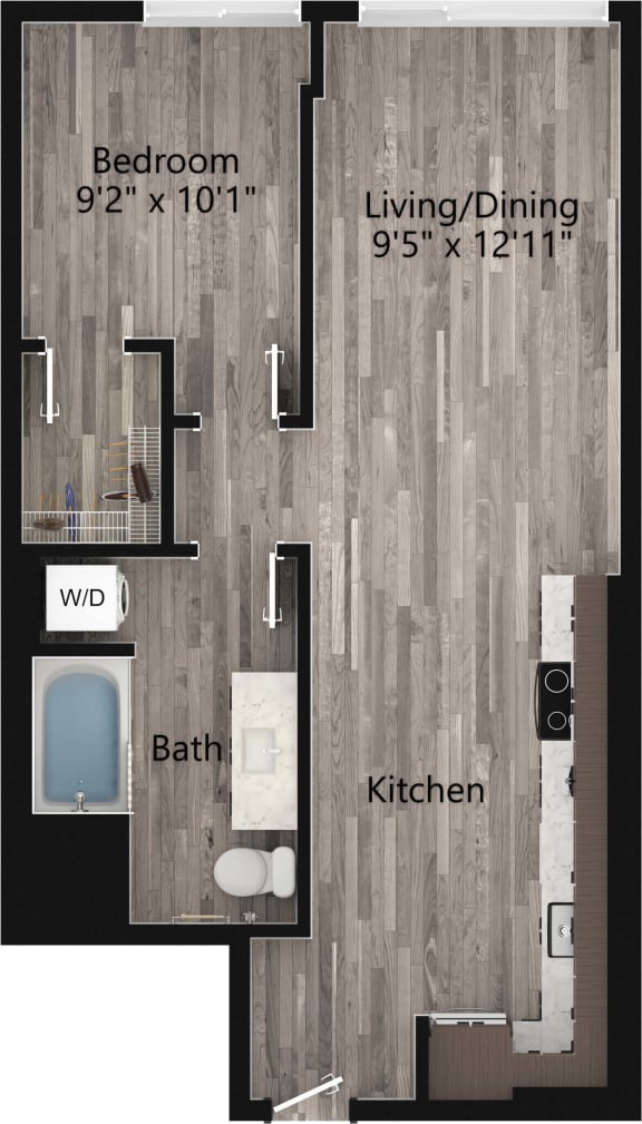 Floor Plans of Mason and Main in Seattle, WA