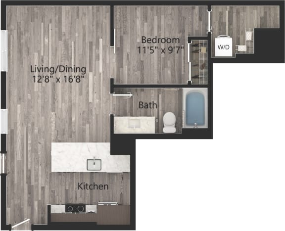 Floor Plans of Mason and Main in Seattle, WA