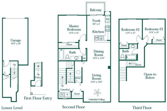 1, 2 & 3 Bedroom Apartments in Novi, MI | Brownstones