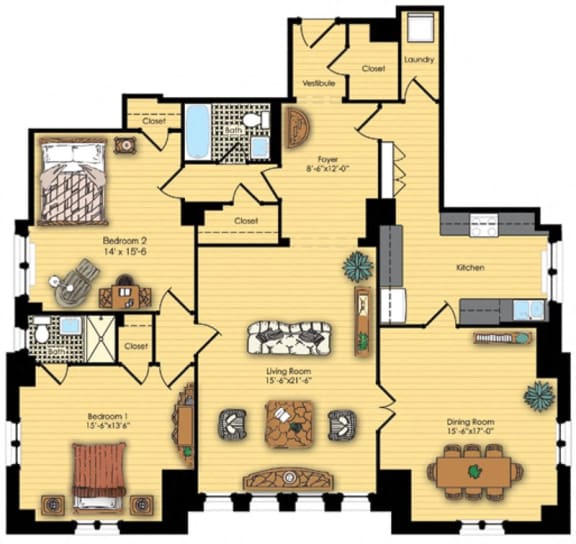 Kennedy Warren Apartment Floor Plans | Apartments in Woodley Park DC