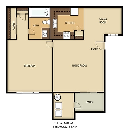 Floor Plans of Sunset Pointe Apartments in Las Vegas, NV