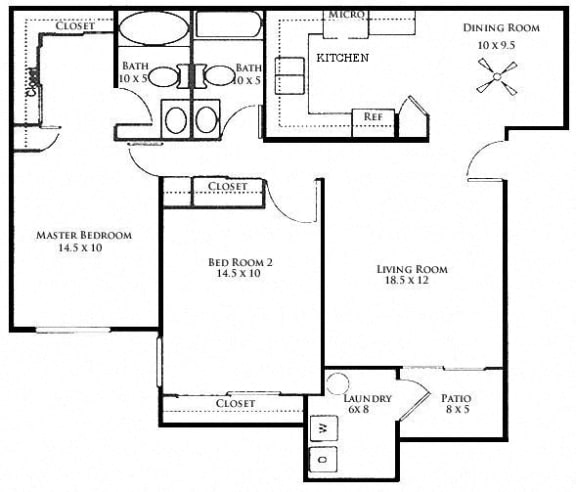 Floor Plans of Sunset Pointe Apartments in Las Vegas, NV