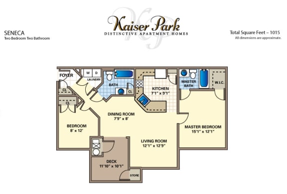 Floor Plans of Kaiser Park in Ellicott City, MD