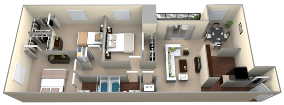 1, 2 & 3 Bedroom Apartments in Towson | Courthouse Square