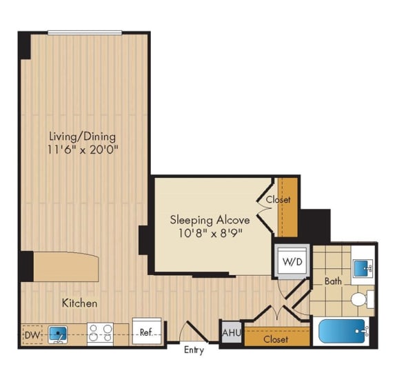 Floor Plans of Flats 130 at Constitution Square in Washington, DC