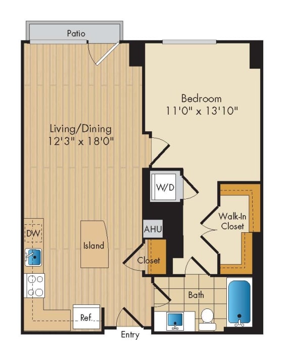 Floor Plans of Flats 130 at Constitution Square in Washington, DC