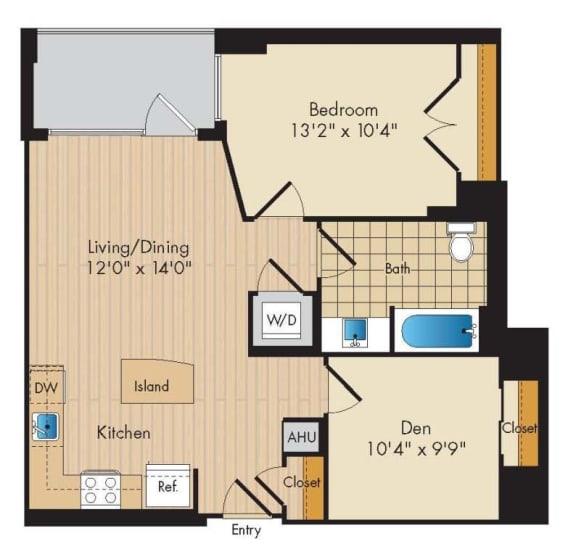 Floor Plans of Flats 130 at Constitution Square in Washington, DC