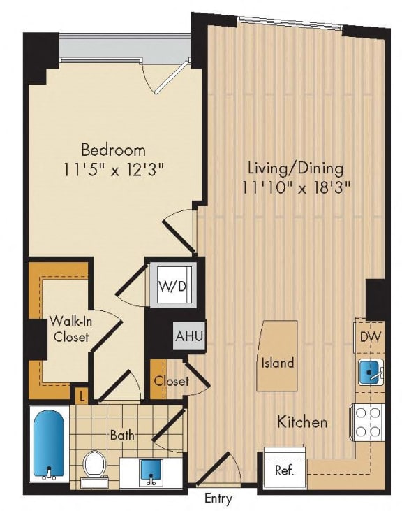 Floor Plans of Flats 130 at Constitution Square in Washington, DC