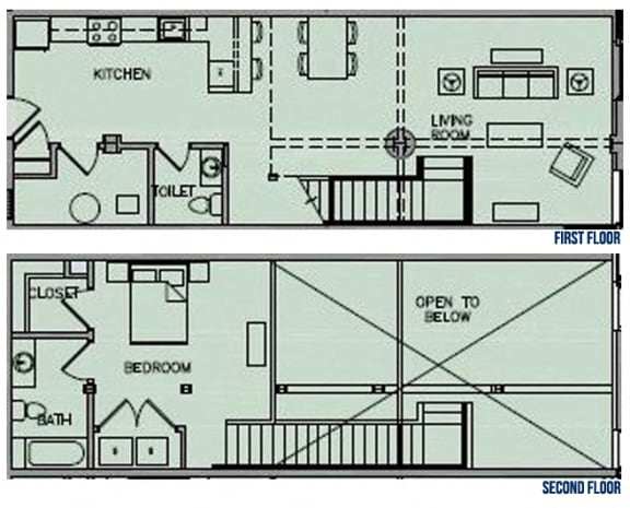 Floor Plans of Stone Center Lofts in Wheeling, WV