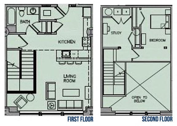 Floor Plans of Stone Center Lofts in Wheeling, WV