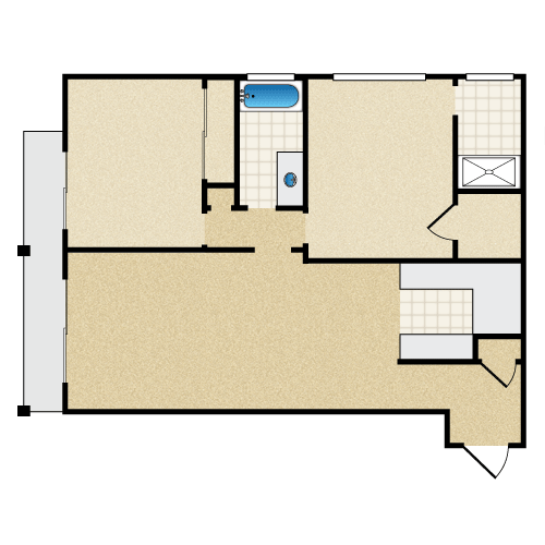 Floor Plans of The Hilgard in Los Angeles, CA