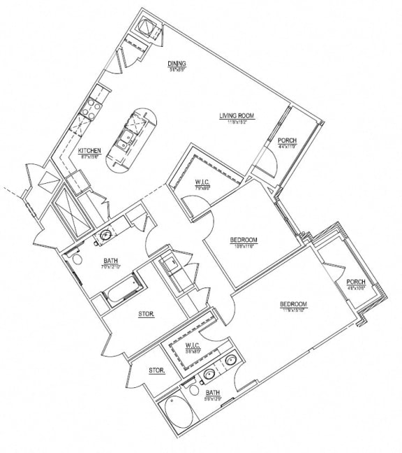 Floor Plans of Meridian at Sutton Square in Raleigh, NC