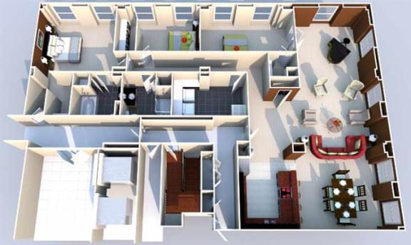 Floor Plans of The Equitable Building in Des Moines, IA