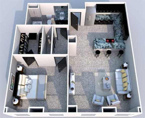 Floor Plans of The Equitable Building in Des Moines, IA