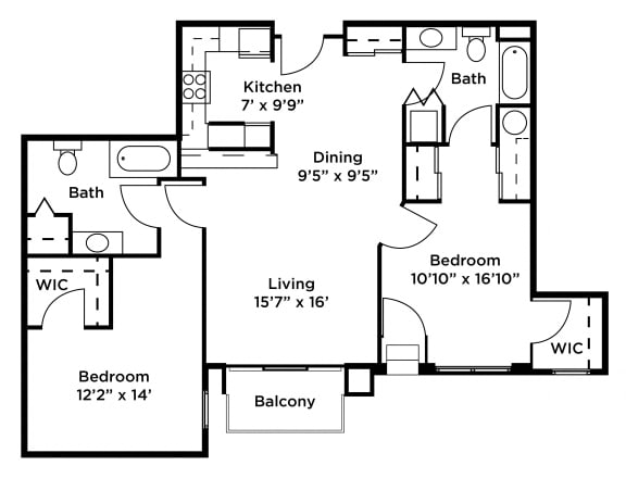 Floor Plans of Trostel Square in Milwaukee, WI