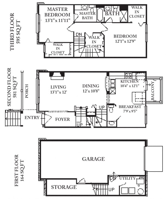 Floor Plans of Norhardt Crossing in Brookfield, WI