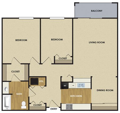 Floor Plans of The Woodlands of Minnetonka Apartments in Minnetonka, MN