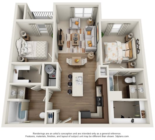Floor Plans of Balcones Lofts in Balcones Heights, TX