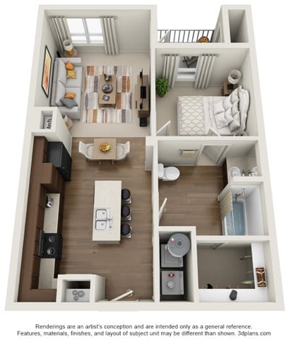 Floor Plans of Balcones Lofts in Balcones Heights, TX