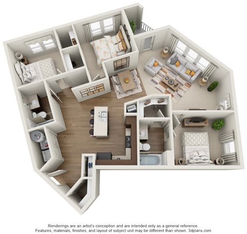 Floor Plans of Balcones Lofts in Balcones Heights, TX