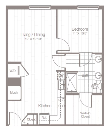 Floor Plans of Core in Silver Spring, MD