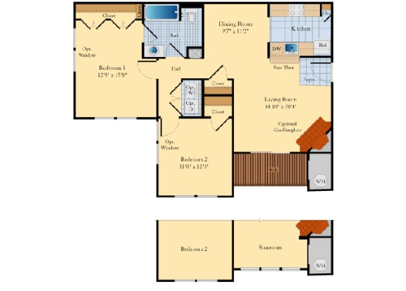 Floor Plans of Springfield Crossing in Springfield, VA