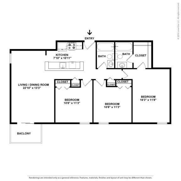 Floor Plans of Park Montgomery in Silver Spring, MD