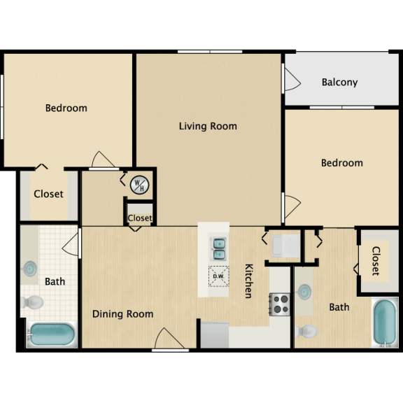 Floor Plans of Riversong Apartment Homes in Bradenton, FL