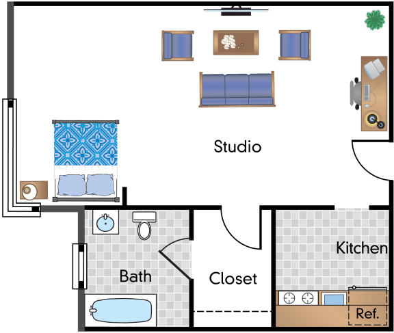 Floor Plans of Sixteen Hundred in Washington, DC