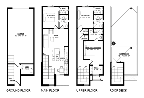 Floor Plans of Central Heights Townhomes for rent in Salt Lake City UT