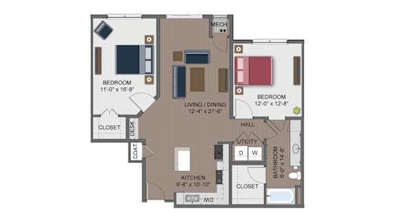Studio, 1, 2 & 3 Bedroom Apartments in Maple Grove | The Edison at ...