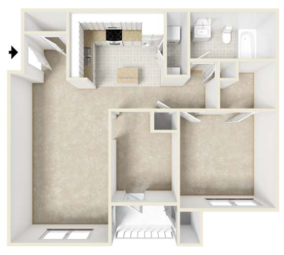 Floor Plans of Wesley Providence Apartments at Stonecrest in Stonecrest, GA