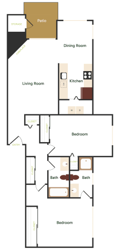 Floor Plans of Waterbrook in Kent, WA