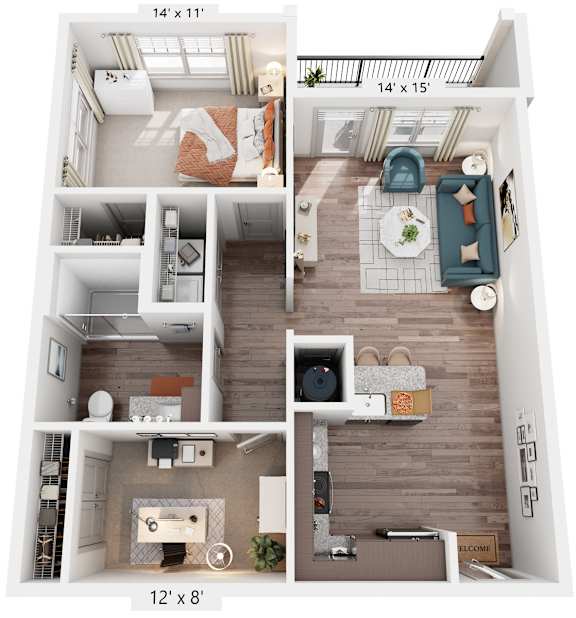 1, 2 & 3 Bedroom Apartments in Williamsburg | The Whitworth