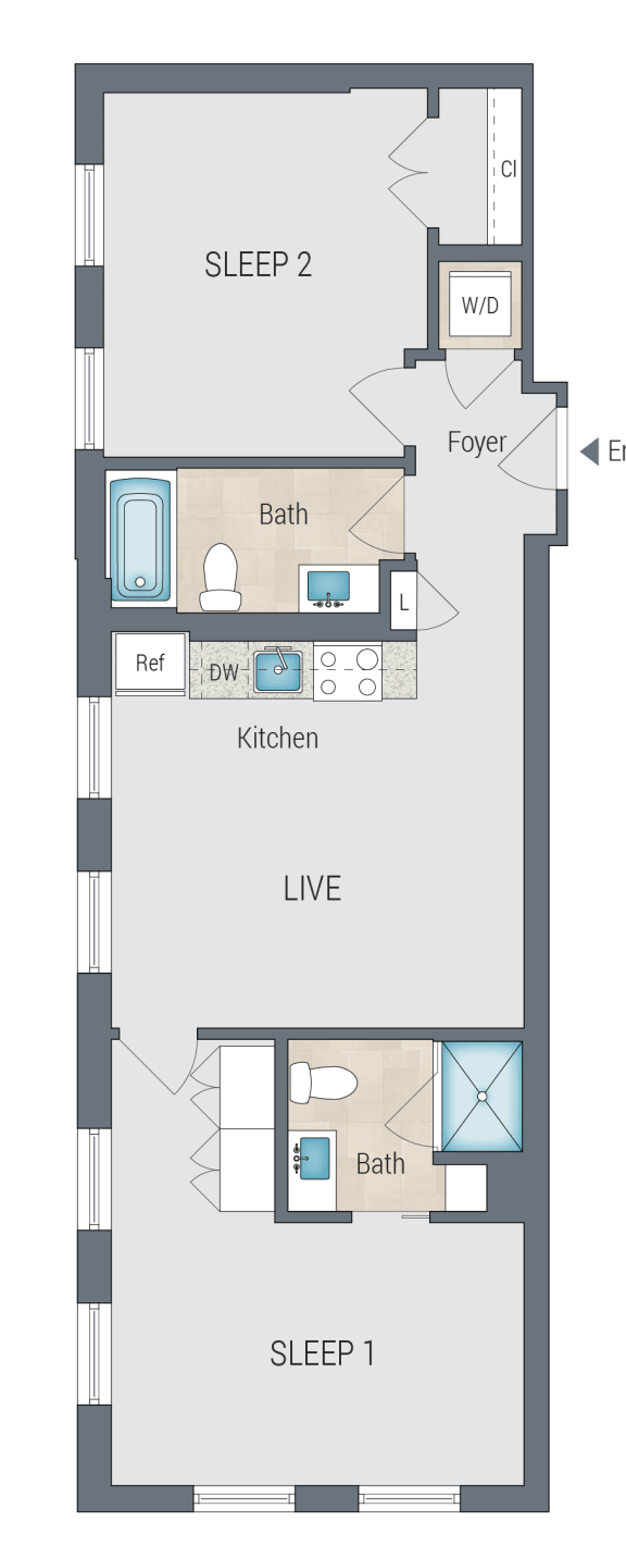 Studio, 1 & 2 Bedroom Apartments in Washington DC | Reed Row Apartments
